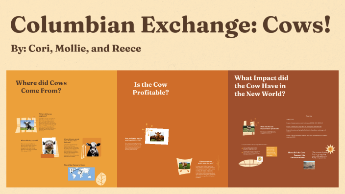 Columbian Exchange: Cows! by Mollie Dick on Prezi