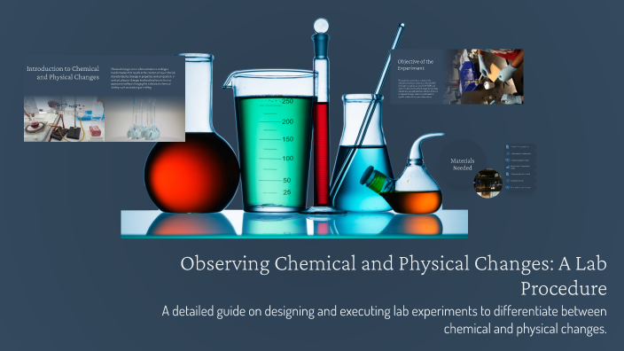 Observing Chemical and Physical Changes: A Lab Procedure by Vada ...