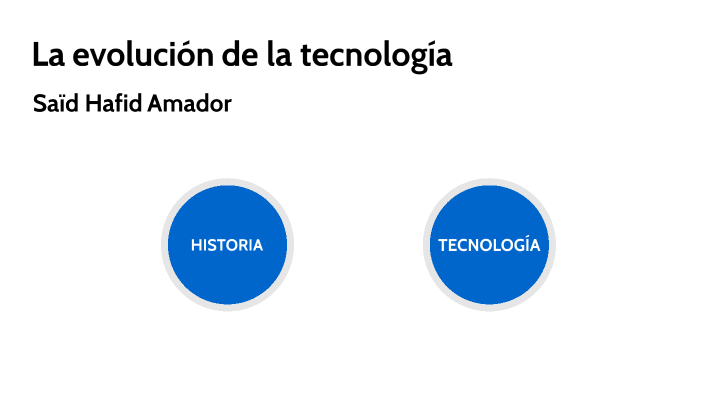 La evolución de la tecnología by SAID HAFID AMADOR on Prezi