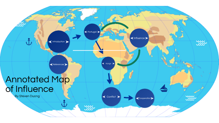 Annotated Map Of Influence by Steven Duong on Prezi