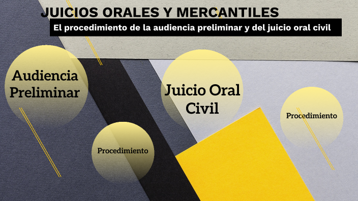 Procedimiento De La Audiencia Preliminar Y Del Juicio Oral Civil By