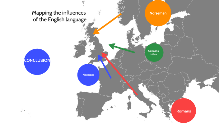 Map of influences of the English language by Andrew Ward on Prezi