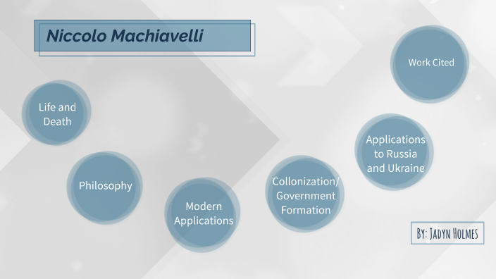 Niccolo Machiavelli Final Project by Jadyn Holmes on Prezi