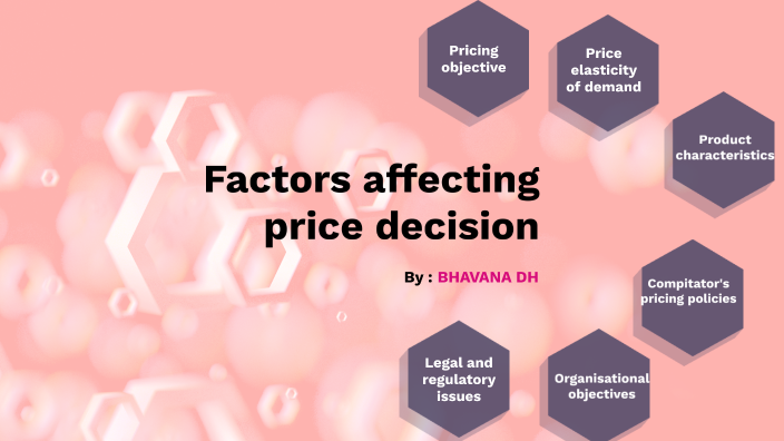 Factors affecting price decision by Bhavana DH on Prezi
