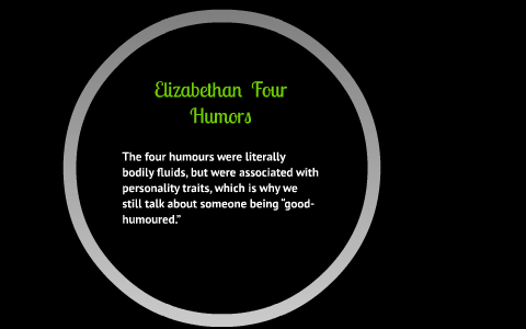 Elizabethan Four Humours. by Jed H on Prezi
