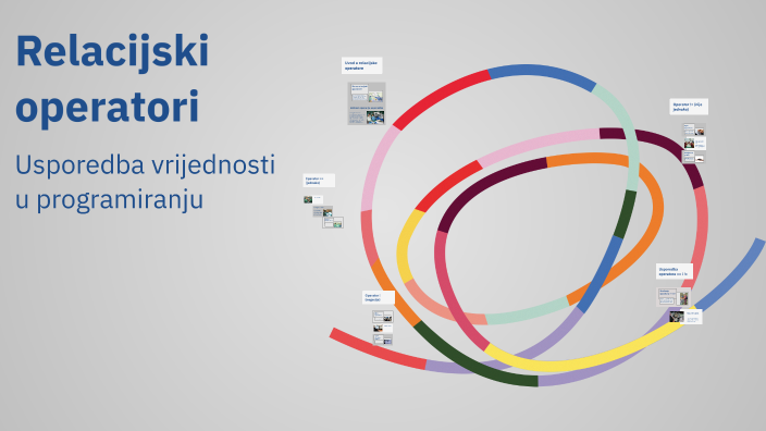 Relacijski operatori by Zlatko Sviben on Prezi