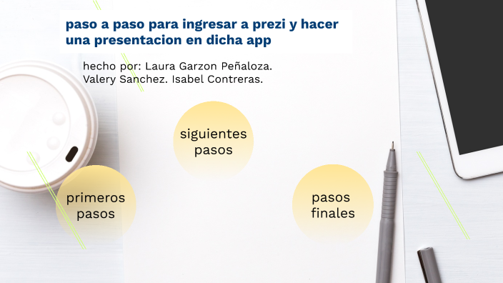 paso a paso para entrar a prezi y hacer una presentación en dicha app ...