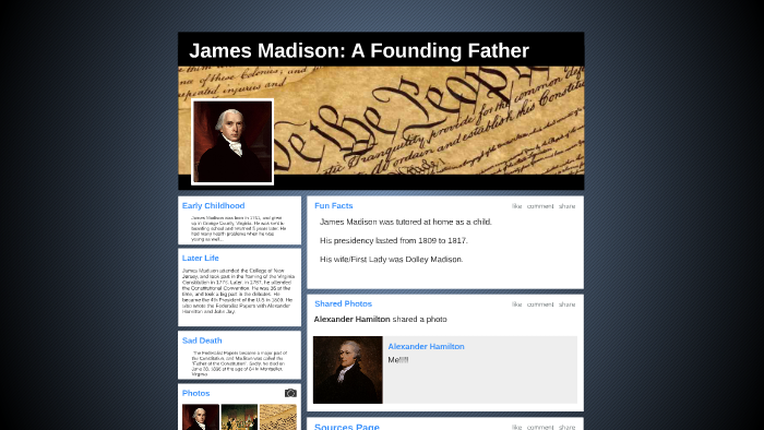 James Madison: A Founding Father by Drew Autote on Prezi