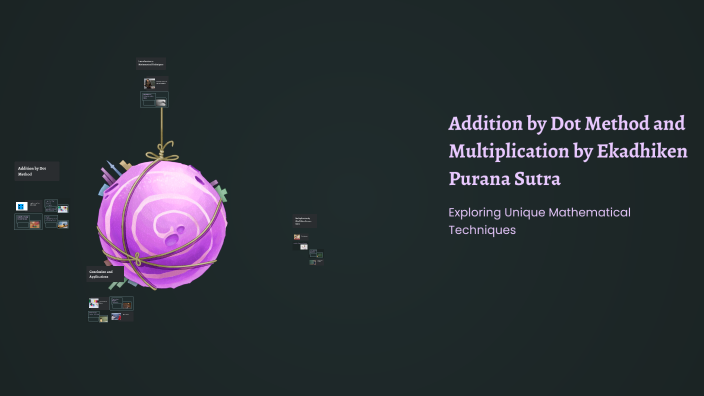Addition by Dot Method and Multiplication by Ekadhiken Purana Sutra by ...