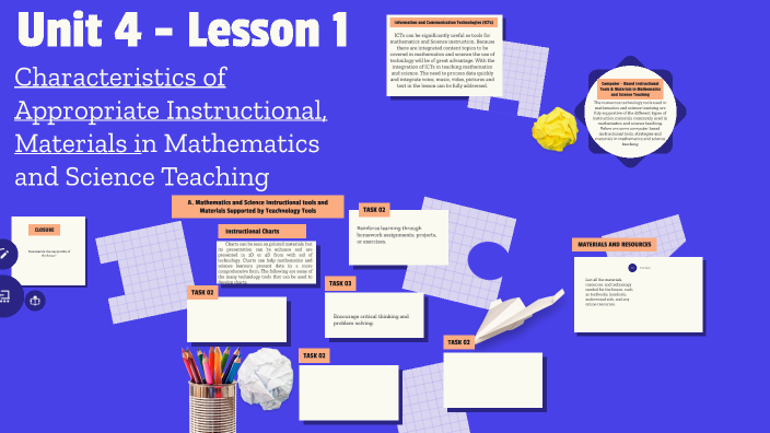 Unit 4 Lesson 1- Characteristics of appropriate instructional ...