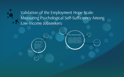 Validation of the Employment Hope Scale: Measuring Psycholog by Gabriel ...