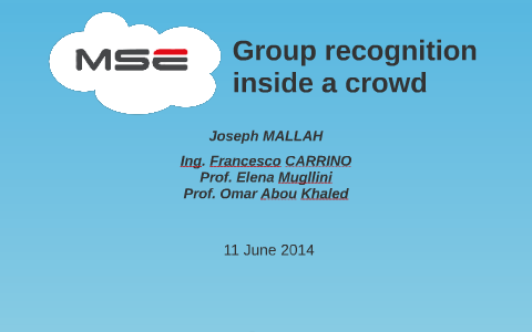 Group Recognition Inside Crowds using Smartphones by Joseph Mallah