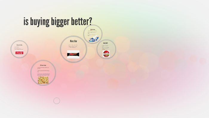 Is buying bigger better? by mikaela barton on Prezi