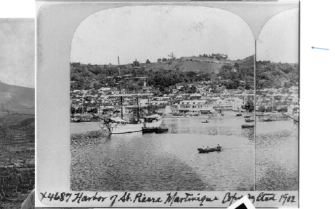Mt. Pelee eruption - Island of Martinique - 1902 "Before, during and ...