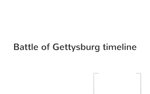 BATTLE OF GETTYSBURG TIMELINE by angela mounte on Prezi