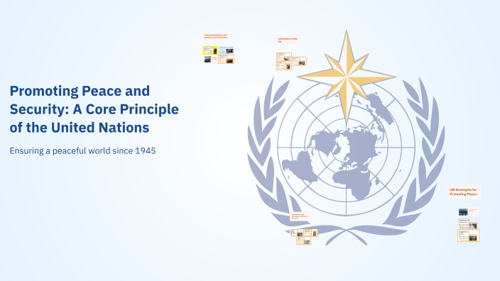 Promoting Peace and Security: A Core Principle of the United Nations by ...