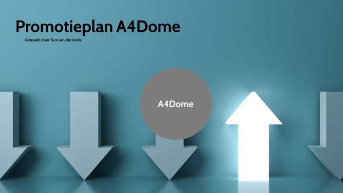 promotieplan A4Dome by Tara van der Linde on Prezi