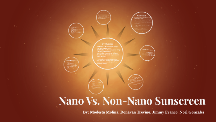 Nano Vs. Non-Nano Sunscreen by Modesta Molina