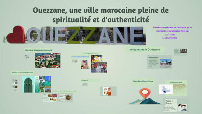 Présentation de la ville de Ouzzane au Maroc by Oumayma Gd on Prezi