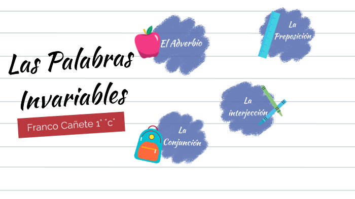 Las Palabras Invariables by Franco Cañete on Prezi