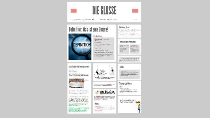 Die Glosse by moe classy on Prezi