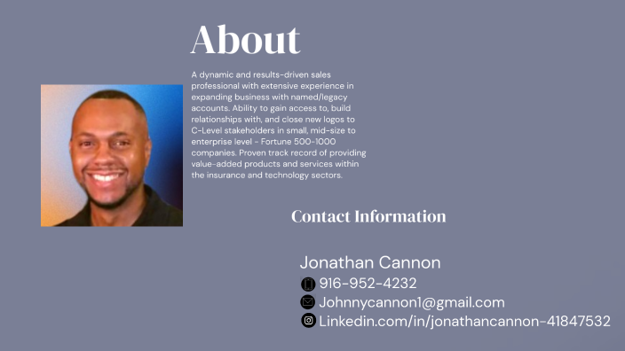Jonathan Cannon Portfolio by Shawna Smith on Prezi