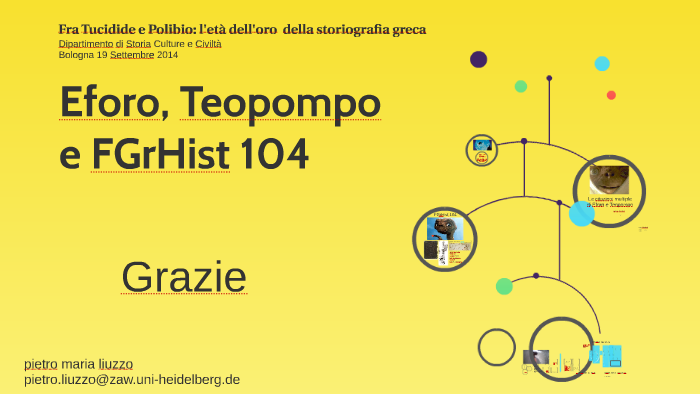 Eforo, Teopompo e FGrHist 104 by Pietro Liuzzo