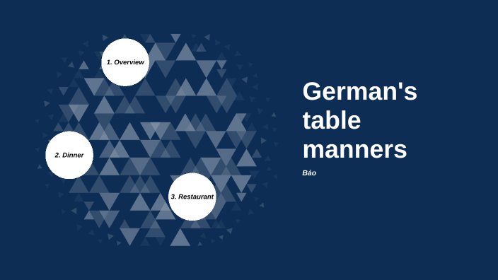 German's table manners by Quốc Bảo Bùi on Prezi