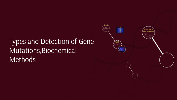 Types and Detection of Gene Mutations,Biochemical Methods by biset ...