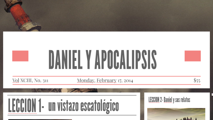 DANIEL Y APOCALIPSIS by Ann Debbie Domin on Prezi