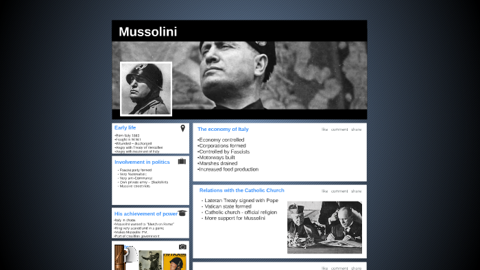 Mussolini Profile by Jason Dermody on Prezi
