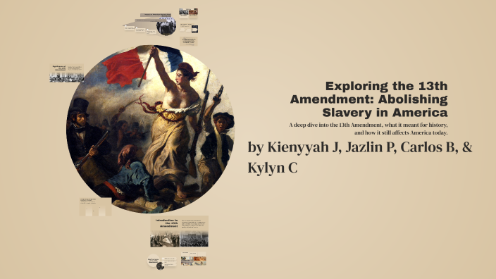 Exploring the 13th Amendment: Abolishing Slavery in America by carlos ...