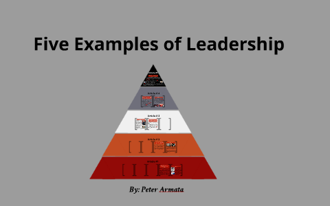 Five Examples Of Leadership by Peter Armata on Prezi