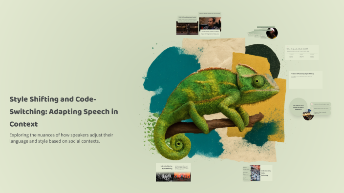 Style Shifting and Code-Switching: Adapting Speech in Context by Asma ...