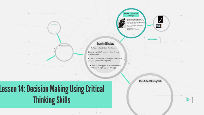 Lesson 14: Decision Making Using Critical Thinking Skills by Lopakitea ...