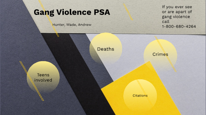 Gang violence PSA by wade johnson on Prezi