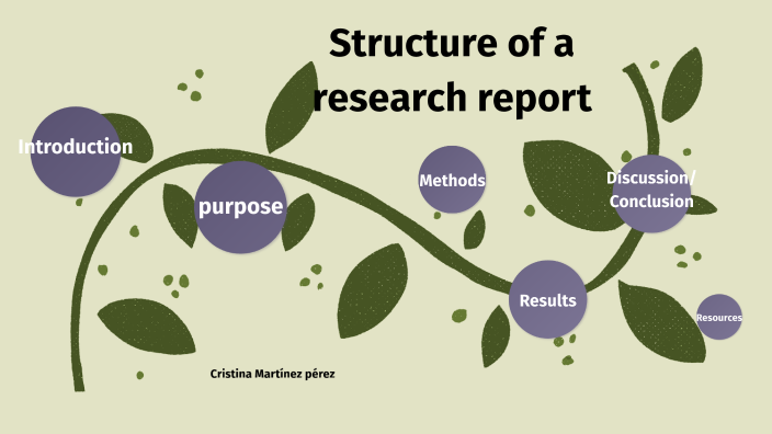 Structure of a research report by Cris Mtz on Prezi