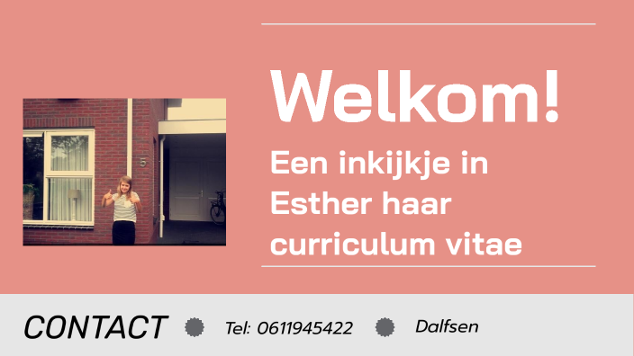 CV Esther by Judith Wielink on Prezi