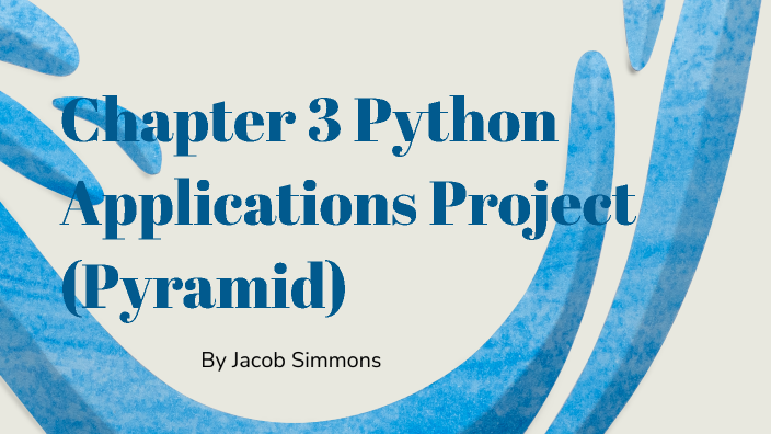 Chapter 3 Python Applications Project - Jacob S. by Jacob S