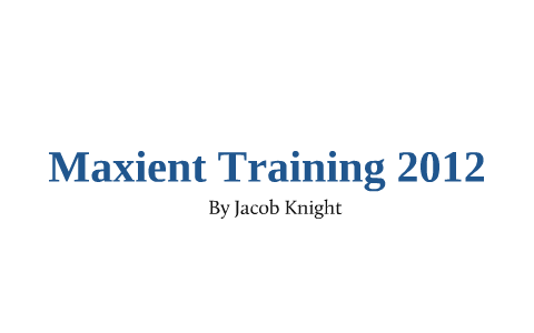 Maxient Training by Jacob Knight on Prezi