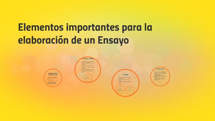 Elementos importantes para la elaboración de un Ensayo by Fabricio Pozo