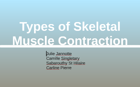 Types of Skeletal Muscle Contraction by julie jannotte on Prezi