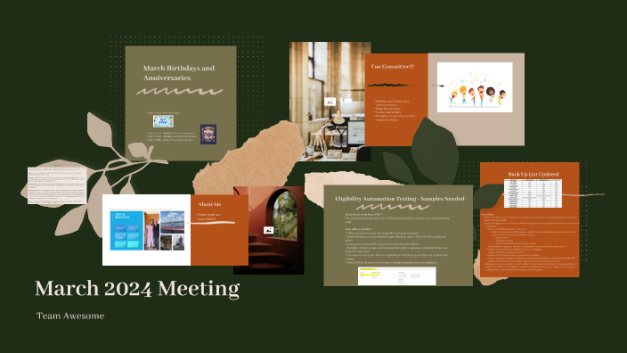 March Team Meeting by Suzan Kline on Prezi