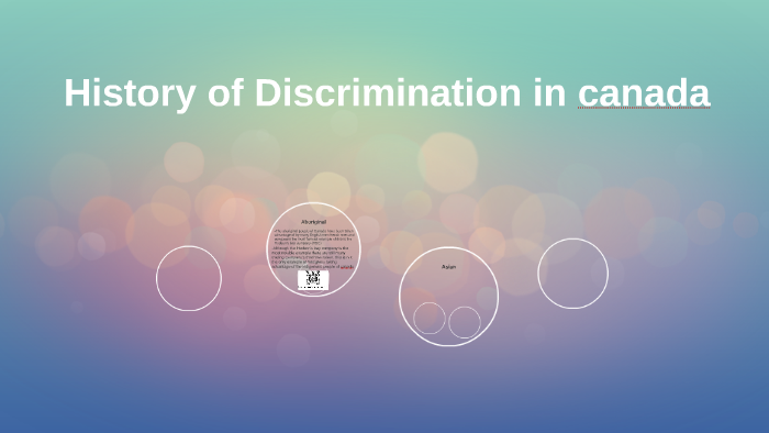 History of Discrimination in canada by ben johnson on Prezi