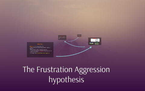 The Frustration aggression hypothesis by on Prezi