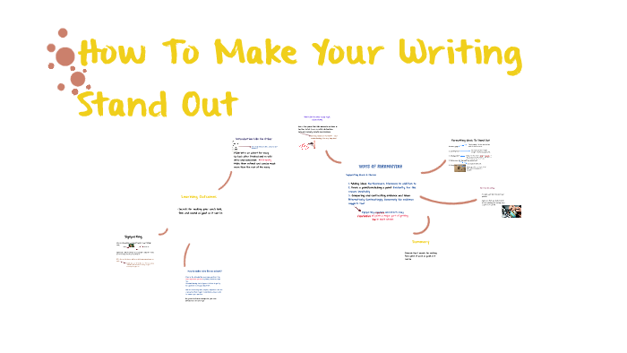 How To Make Your Writing Stand Out by Bilal Chaudhry on Prezi