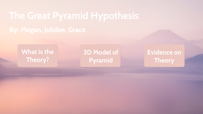 Great Pyramid Hypothesis by Megan L on Prezi