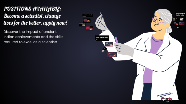 POSITIONS AVAILABLE: Become a scientist, change lives for the better ...