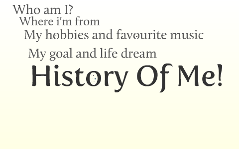 The history of me by Dylan Amin on Prezi