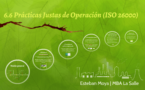 6.6 Fair operating practices (ISO 26000) by Esteban Moya on Prezi